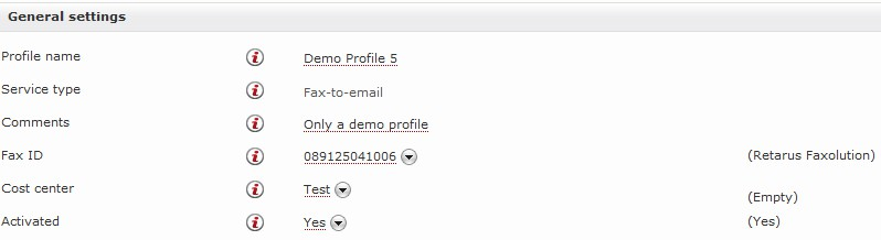 Configuring a Fax-to-Email profile