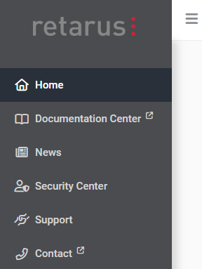 Left navigation pane