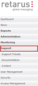 Managing support tickets