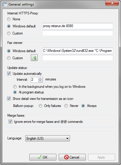 Getting started with Faxolution for Windows