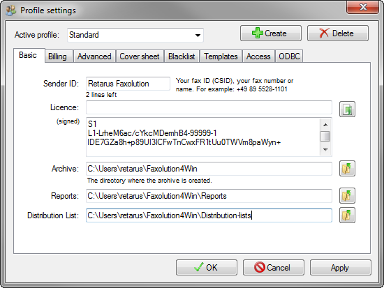 Getting started with Faxolution for Windows